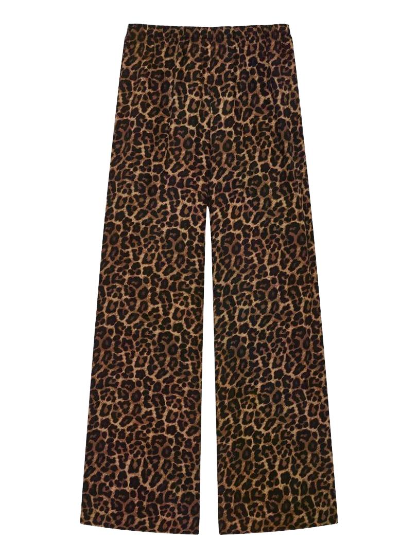 GANNI Ganni Stretch Organic Cotton Animal Print Shirt
