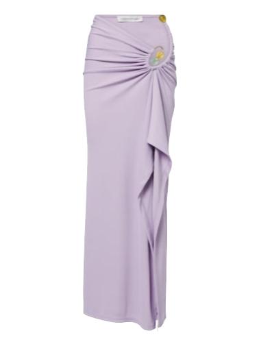 CHRISTOPHER ESBER Christopher Esber Spiral Beach Glass Ribbed-Knit Jersey Maxi Skirt