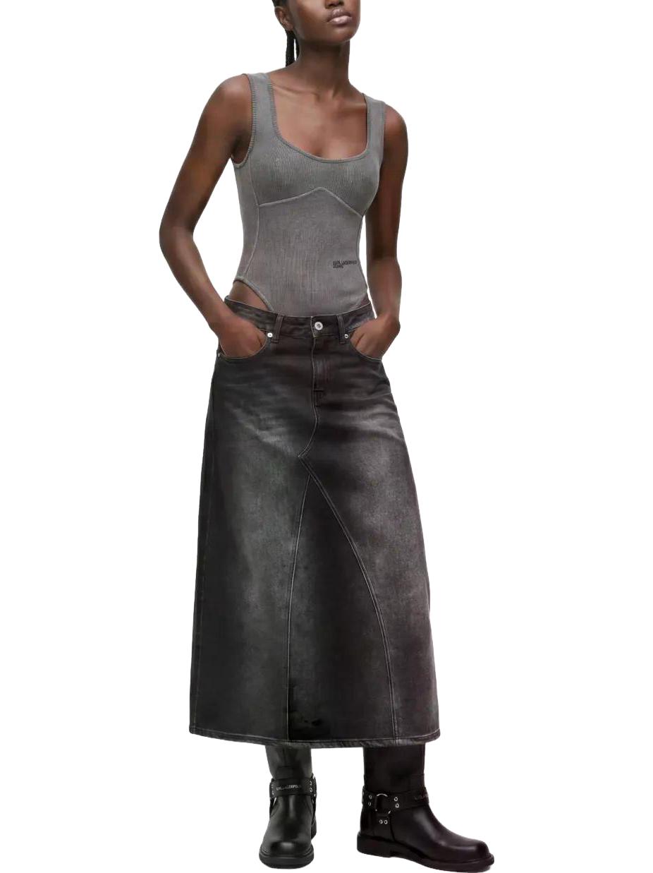 KARL LAGERFELD Karl Lagerfeld Jeans Denim Maxi Skirt