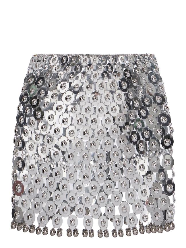 PACO RABANNE Rabanne Chainmail Embellished Miniskirt