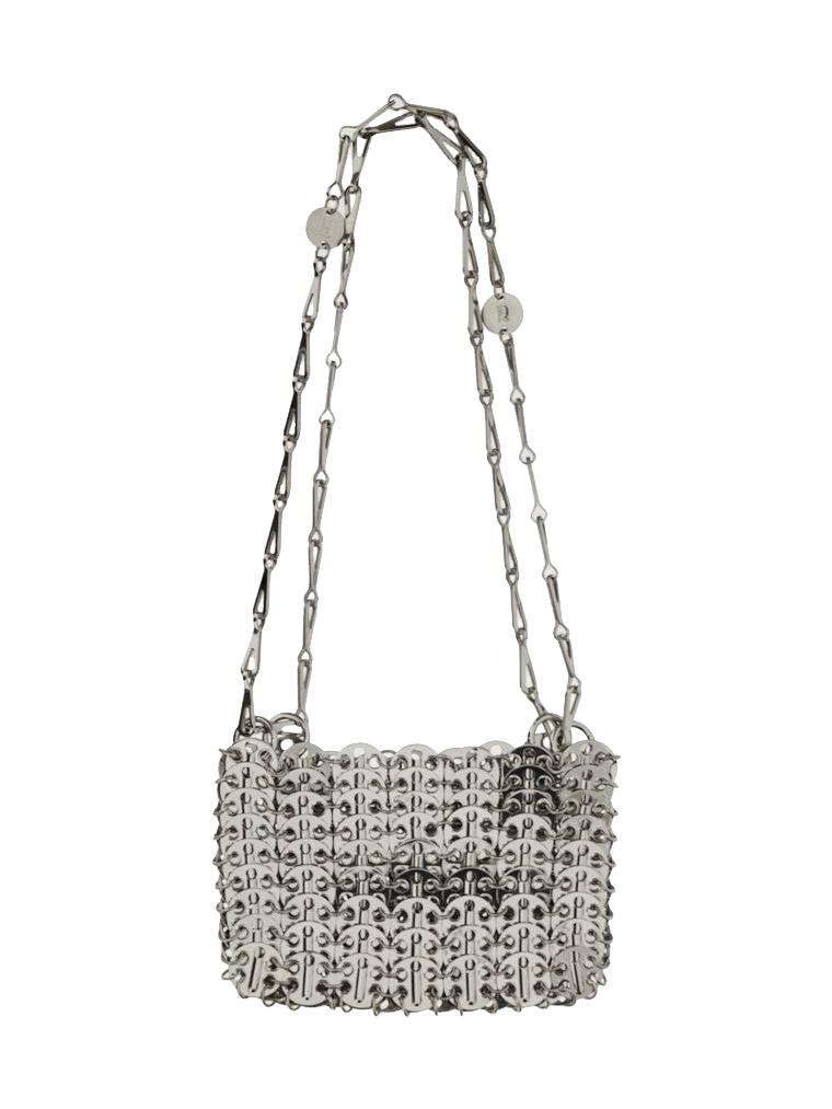 PACO RABANNE Lurex Crochet Mini Skirt
