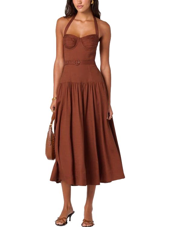 ASTR THE LABEL ASTR the Label Katinka Halter Midi Dress