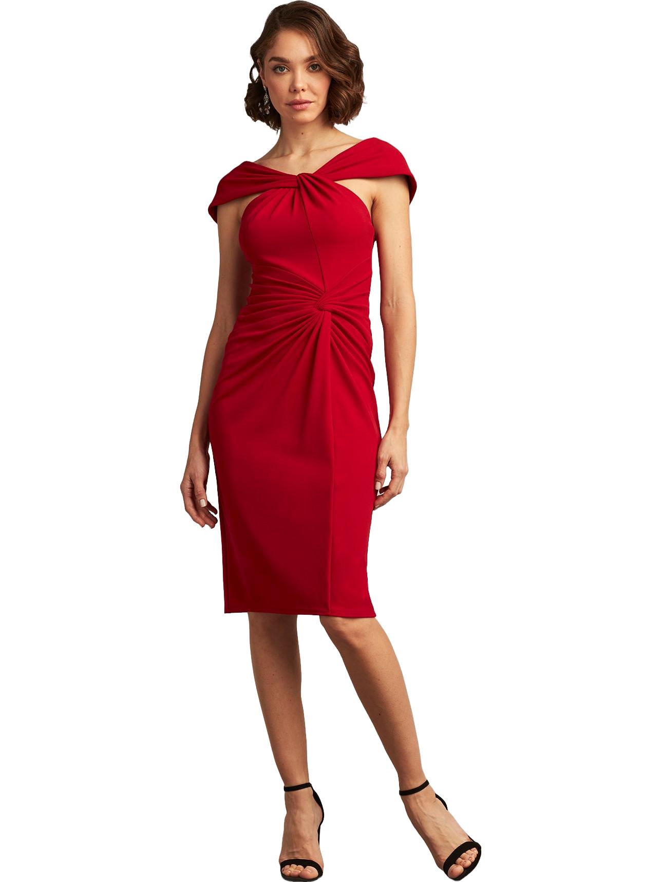 TADASHI SHOJI Tadashi Shoji Twist-Drape Sheath Dress