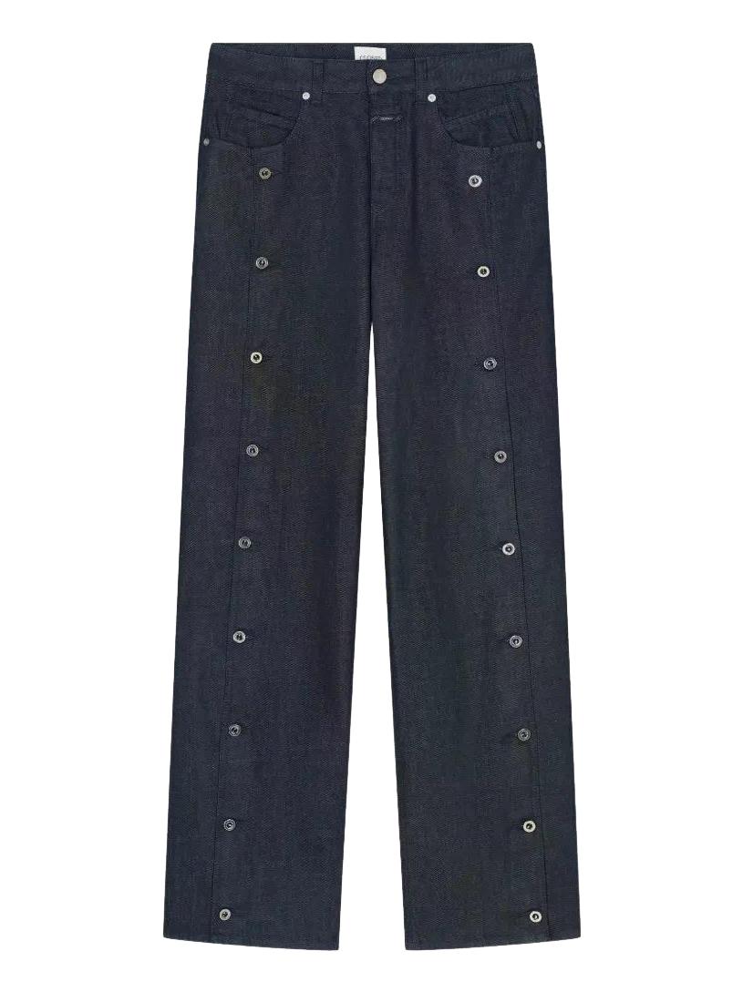 CLOSED Button-Detailed Wide-Leg Jeans
