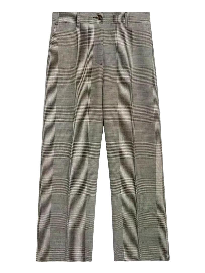 MOMONI Momonì Pressed-Crease Checkered Trousers