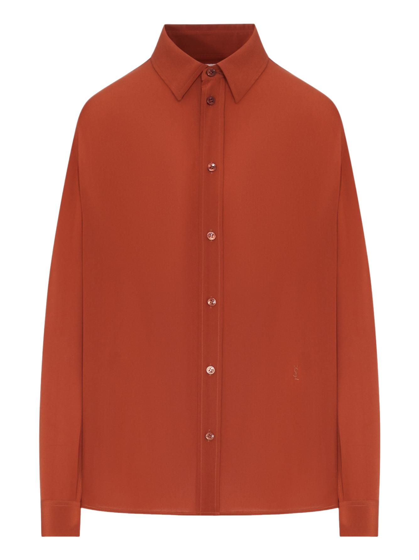 SAINT LAURENT Saint Laurent Long-Sleeved Shirt with Pointed Collar