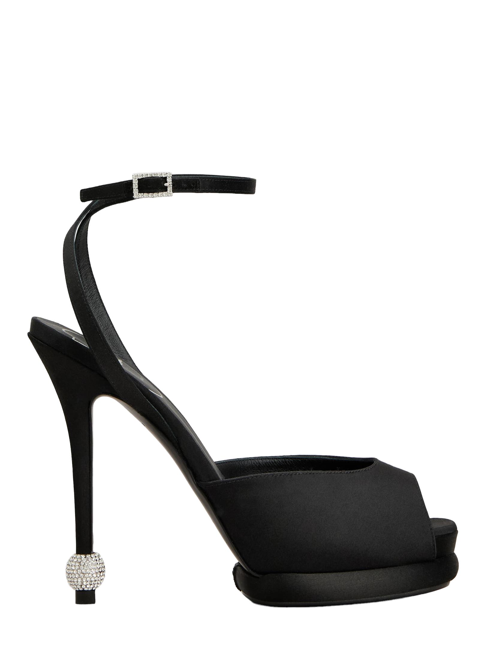 ROGER VIVIER Roger Vivier Jewel Heel Sandals in Satin