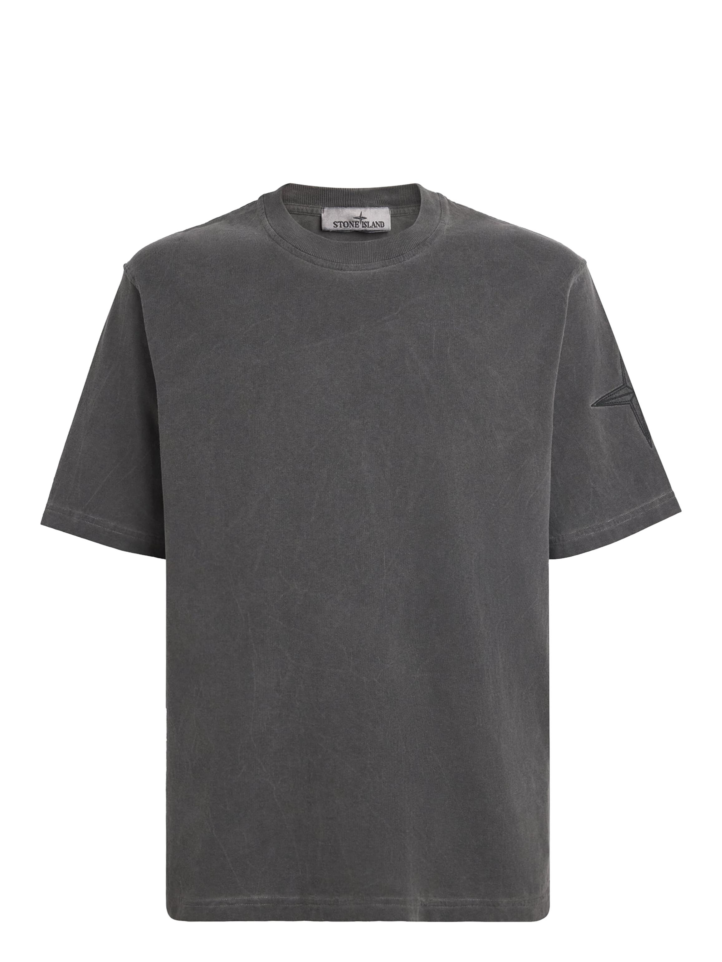 STONE ISLAND organic cotton uneven-dye t-shirt