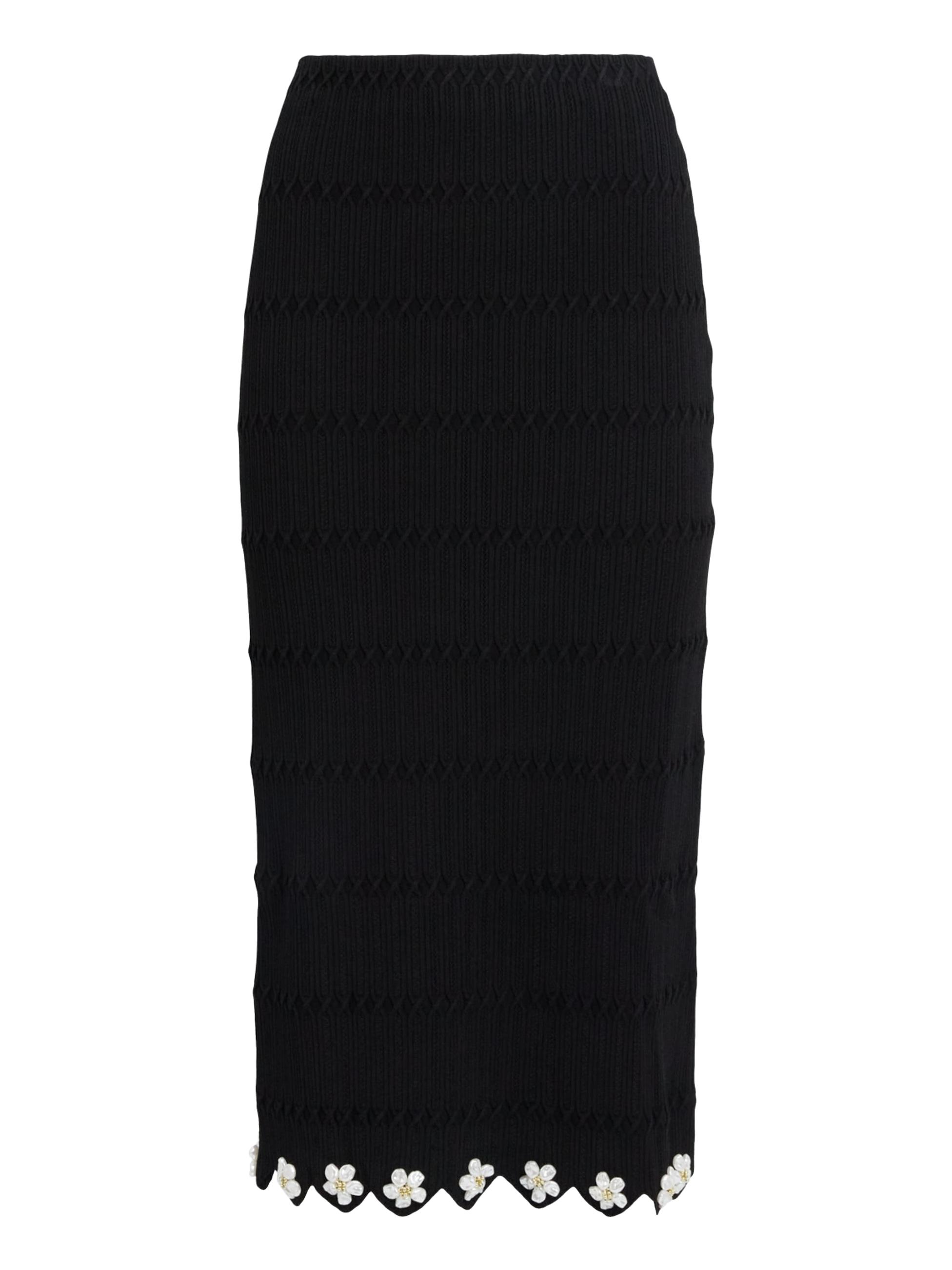 MAJE Maje Knitted Embellished Midi Skirt