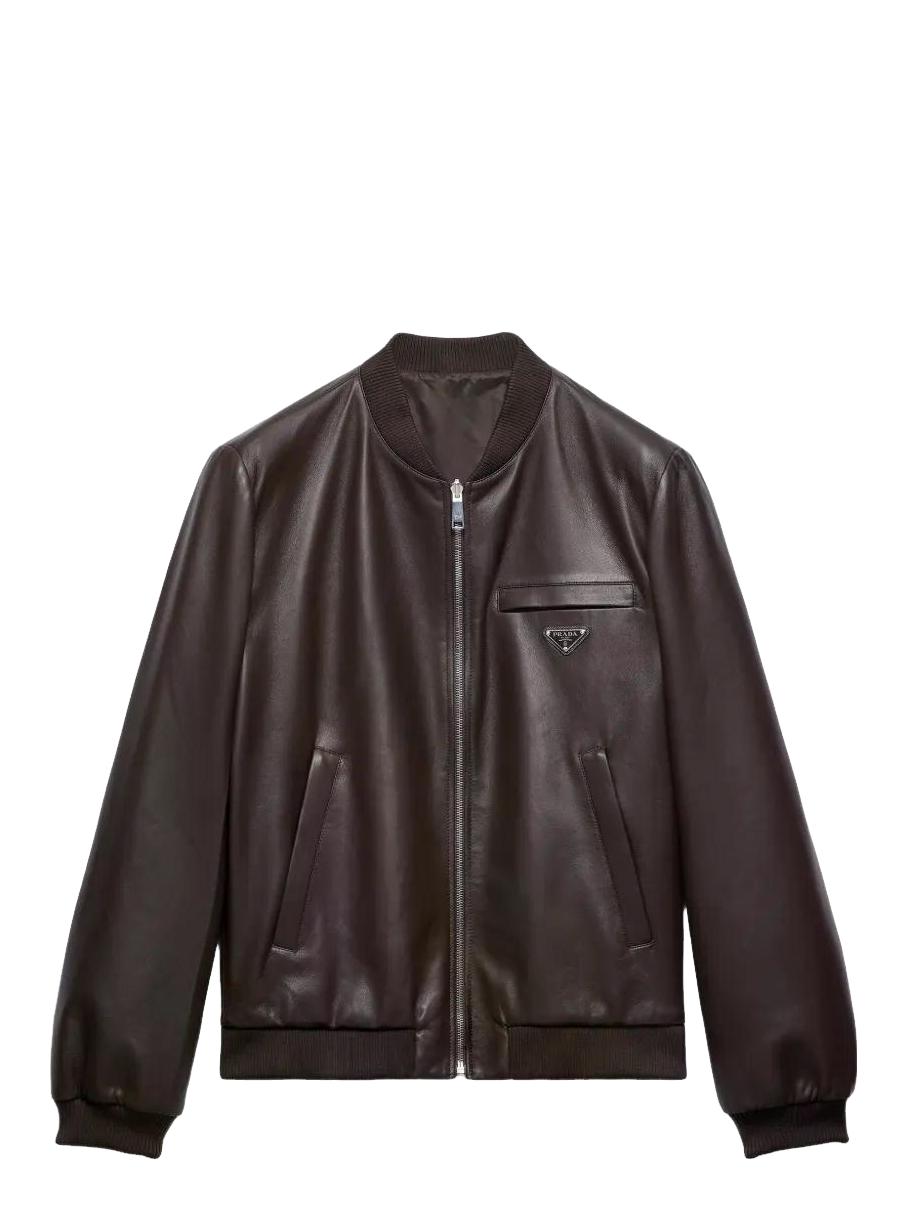 PRADA Prada Reversible Nappa Leather Bomber Jacket