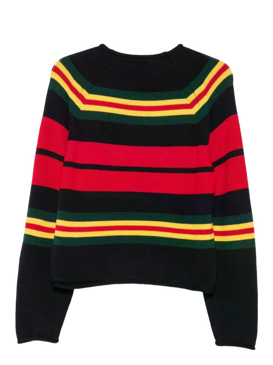 VALENTINO Valentino Garavani Cuffed V-Motif Cropped Jeans