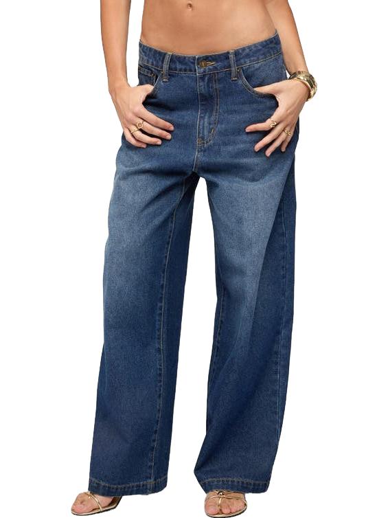 EDIKTED EDIKTED Nichol Low Rise Wide Leg Jeans
