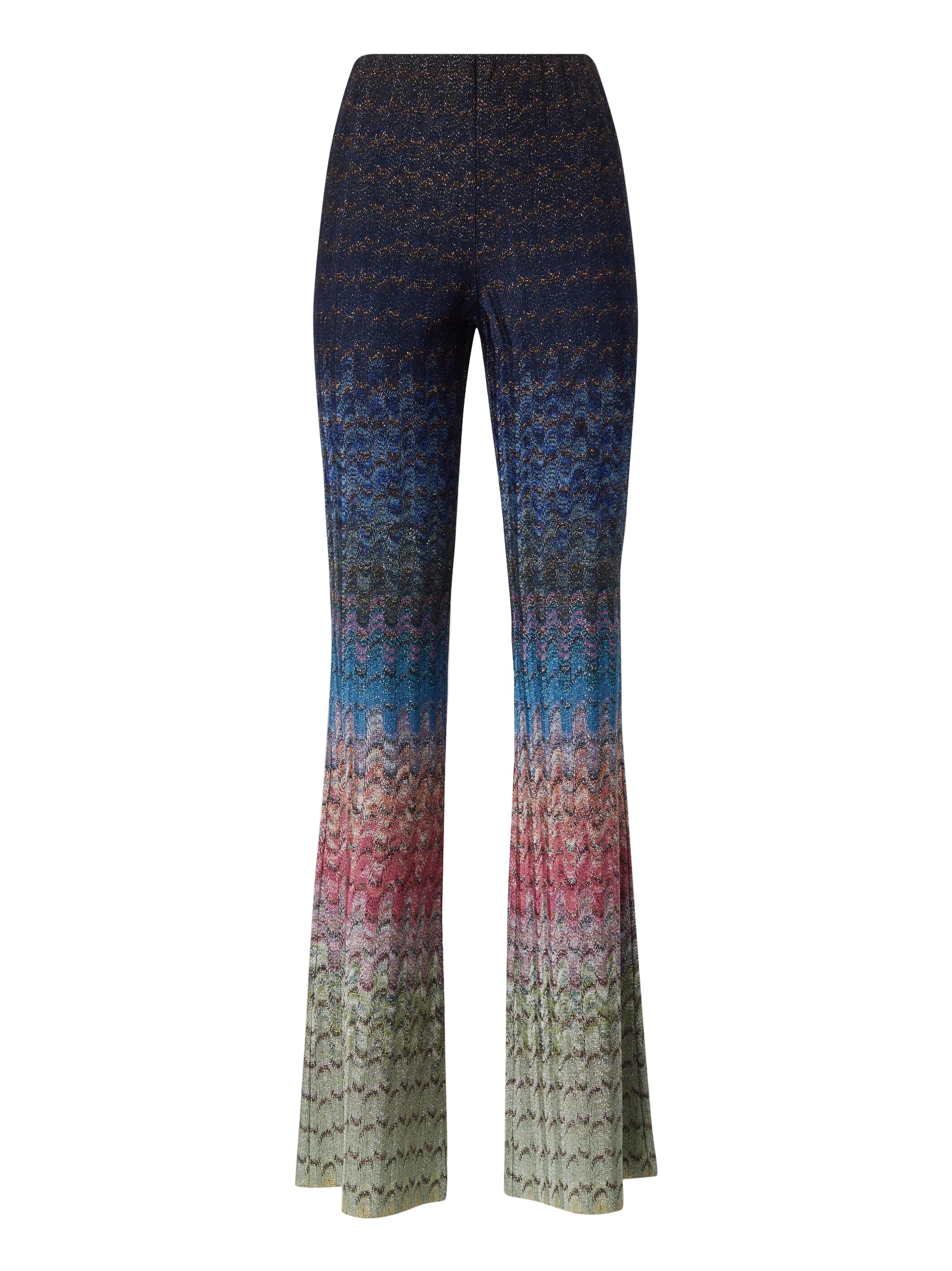 MISSONI Missoni Dégradé Viscose Lamé Flare Trousers