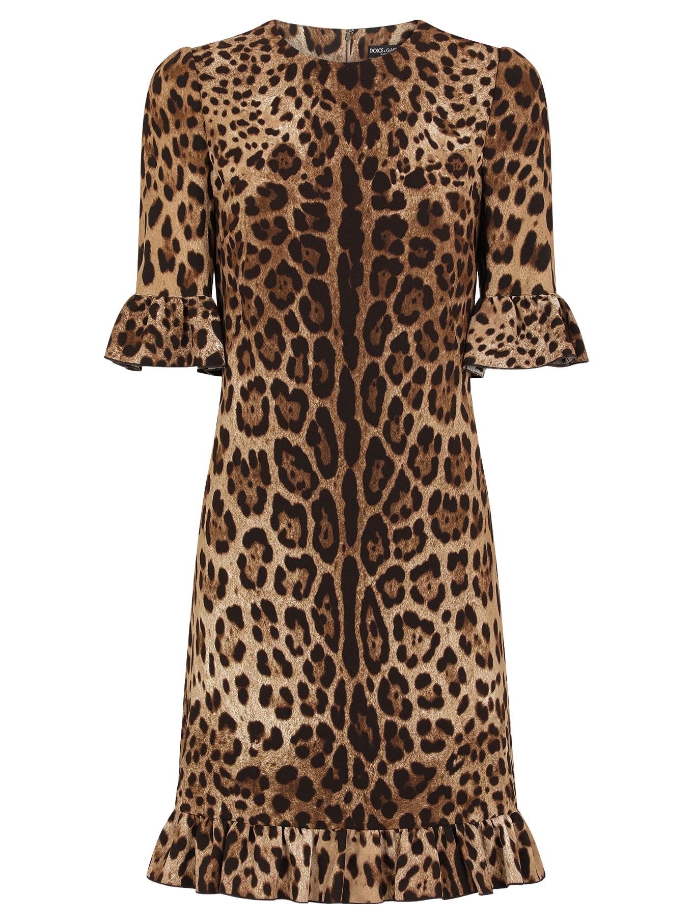 APRICOT Apricot Zebra Print Zip-Up Mini Dress
