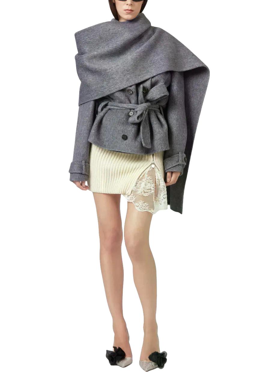 GIUSEPPE DI MORABITO Giuseppe Di Morabito Belted Jacket with Scarf Detail