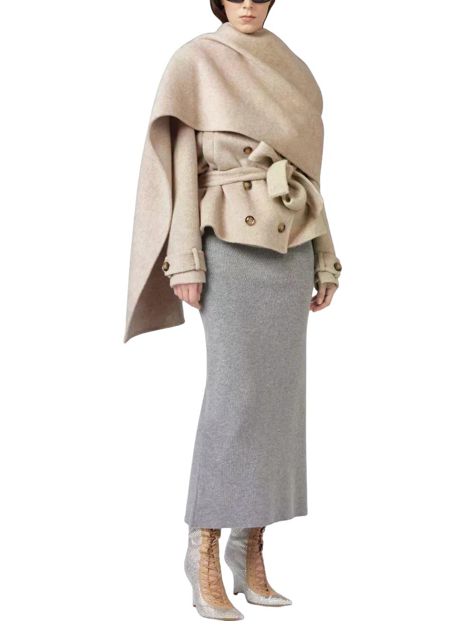 GIUSEPPE DI MORABITO Giuseppe Di Morabito Draped Belted Peacoat