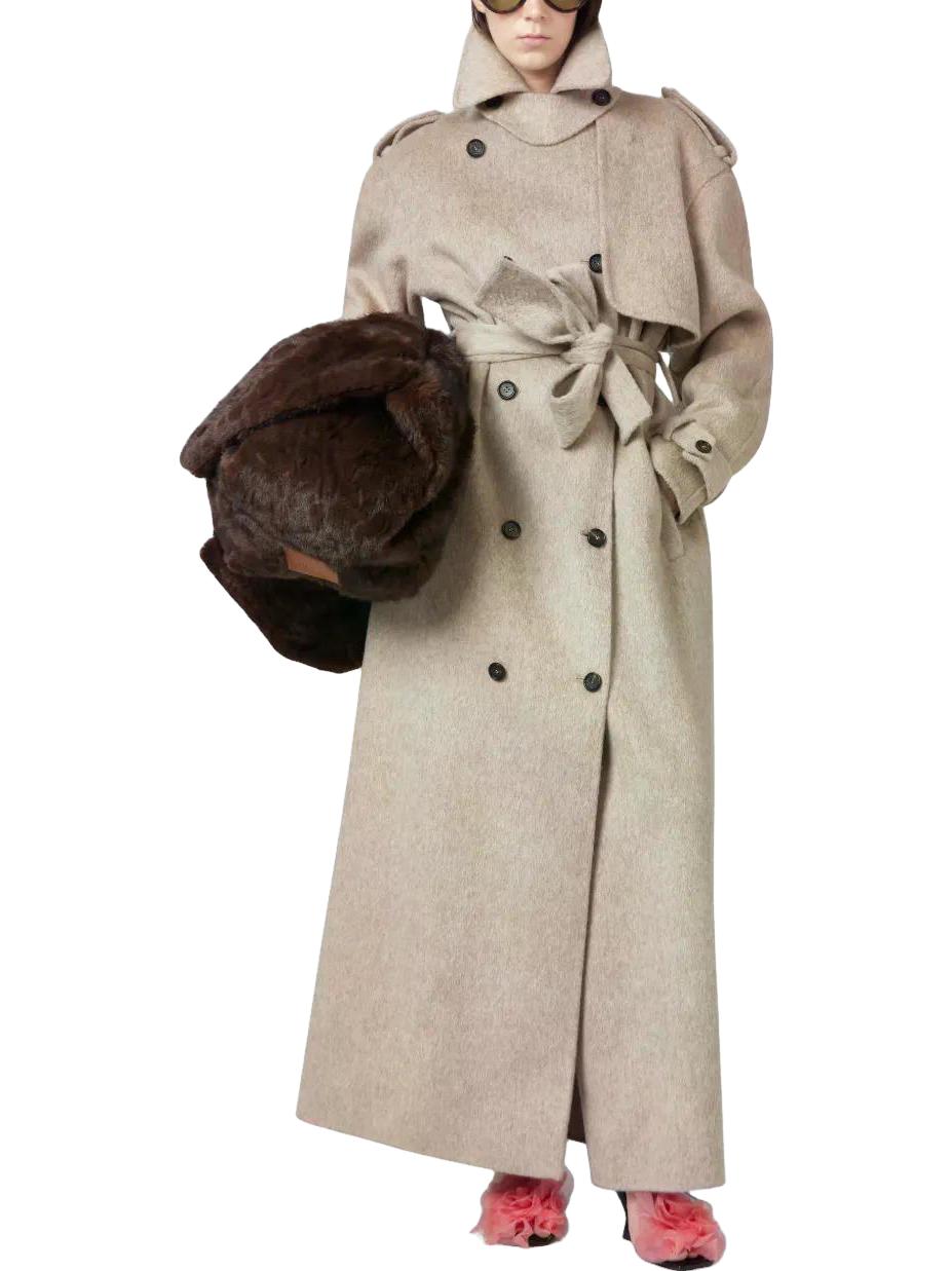 GIUSEPPE DI MORABITO Giuseppe Di Morabito Double-Breasted Belted Coat