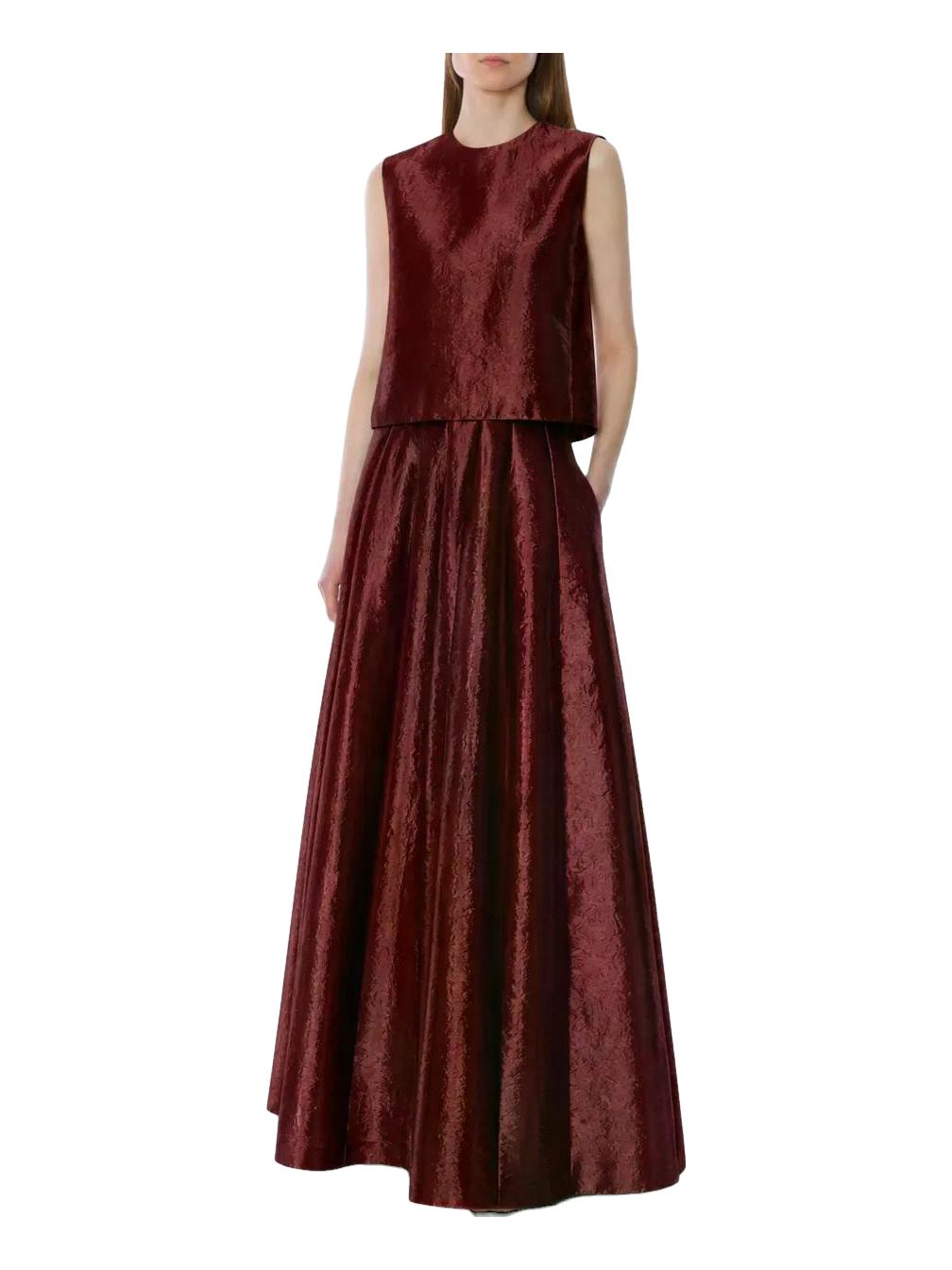 ALBERTA FERRETTI Alberta Ferretti High-Waisted Pleated Maxi Skirt