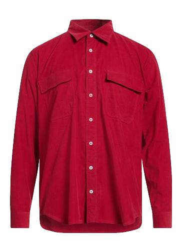 LARDINI man shirt red size m cotton