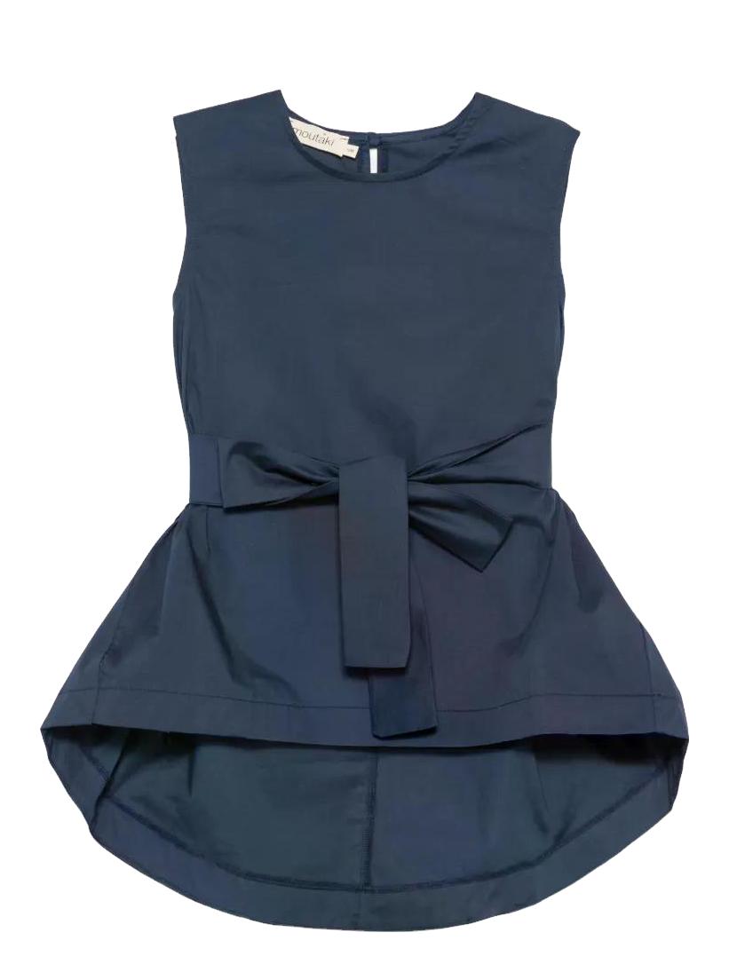 MOUTAKI MOUTAKI Sleeveless Tie-Fastening Blouse