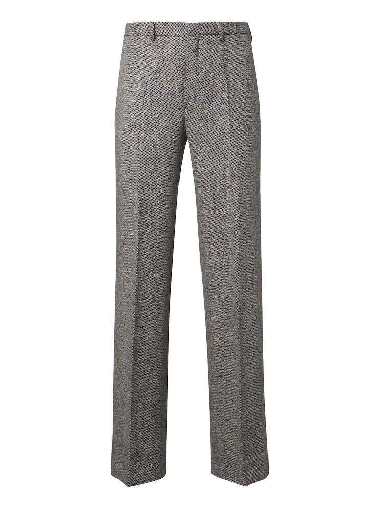 DRIES VAN NOTEN Dries Van Noten Checked Wool Straight Leg Pants
