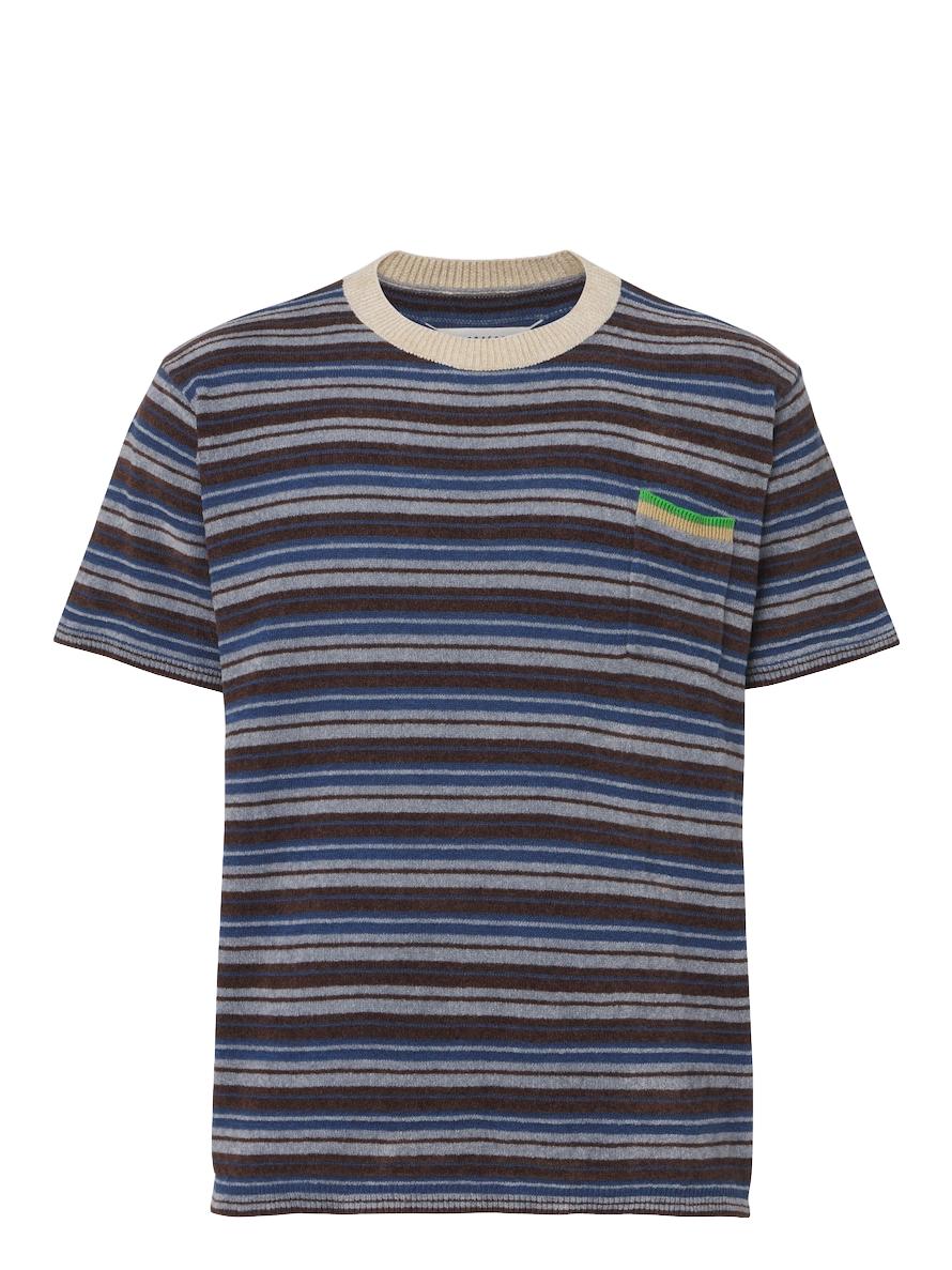 MAISON MARGIELA knitted striped t-shirt
