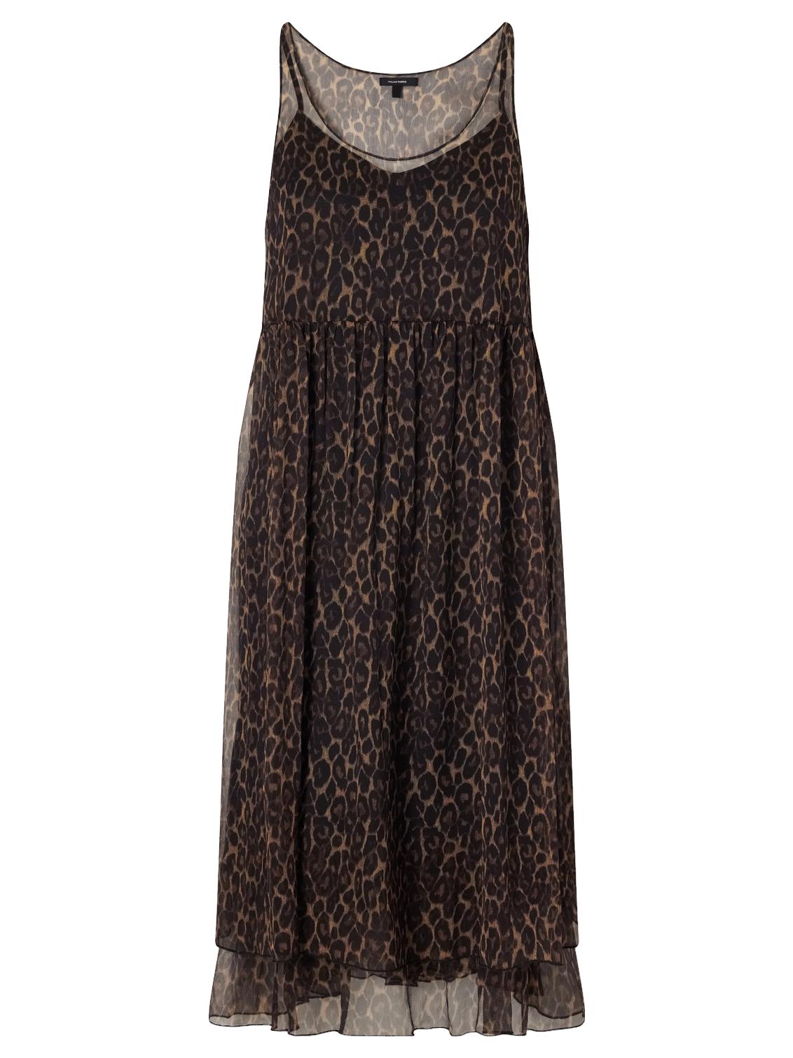 R13 R13 Gathered Tiered Animal-Print Silk-Chiffon Midi Dress