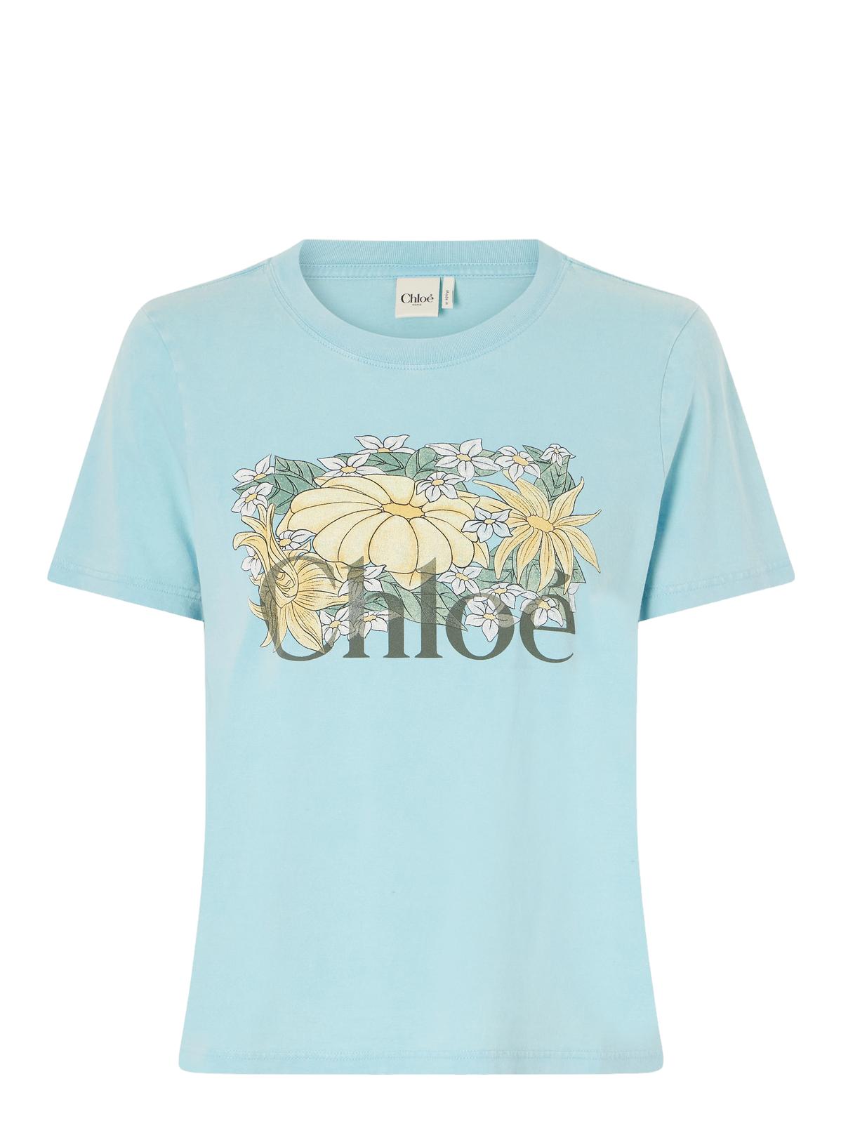 CHLOÉ Chloé Printed Cotton-Jersey T-Shirt