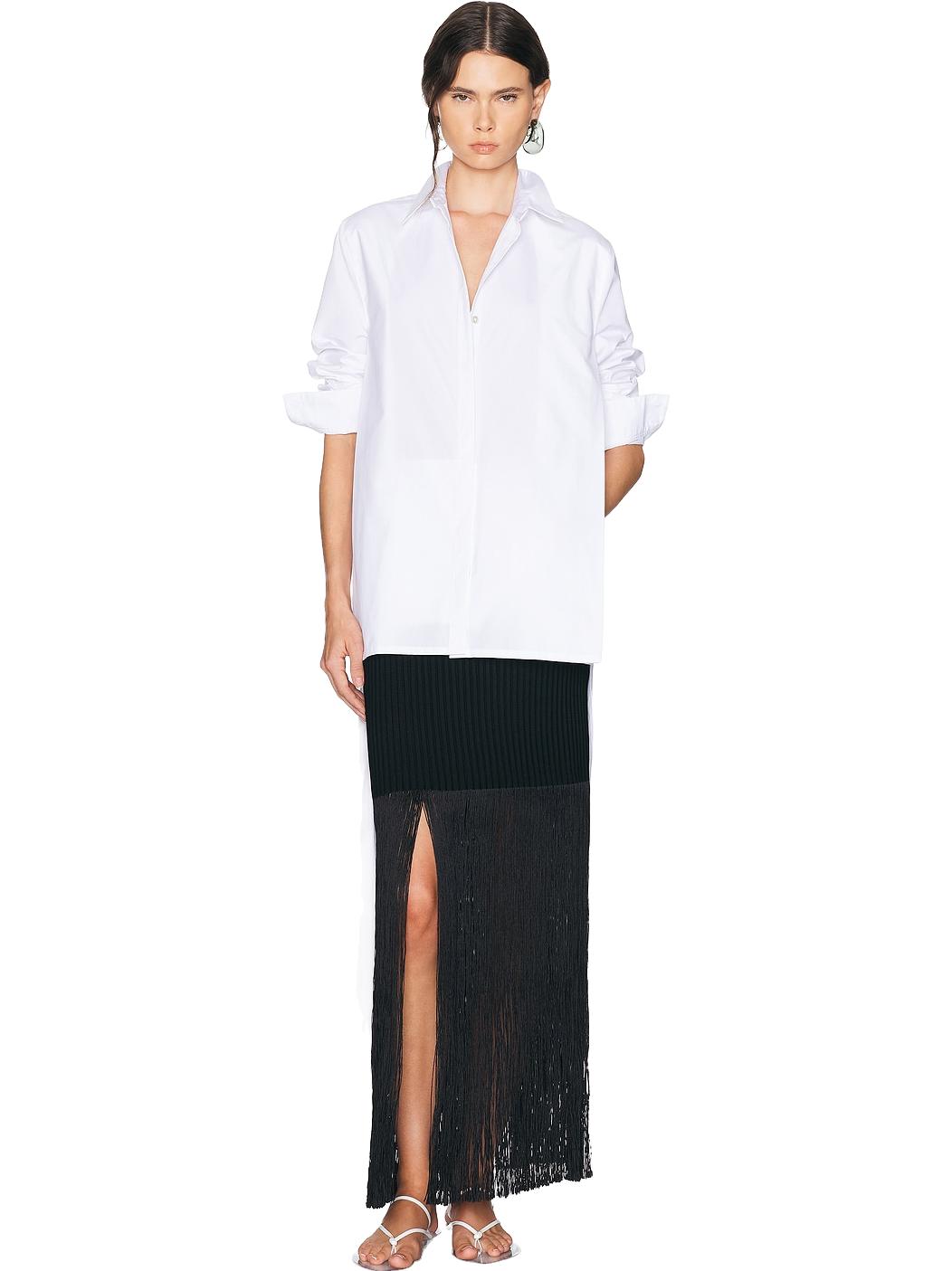 ALAÏA ALAÏA Asymmetric Cotton Shirt