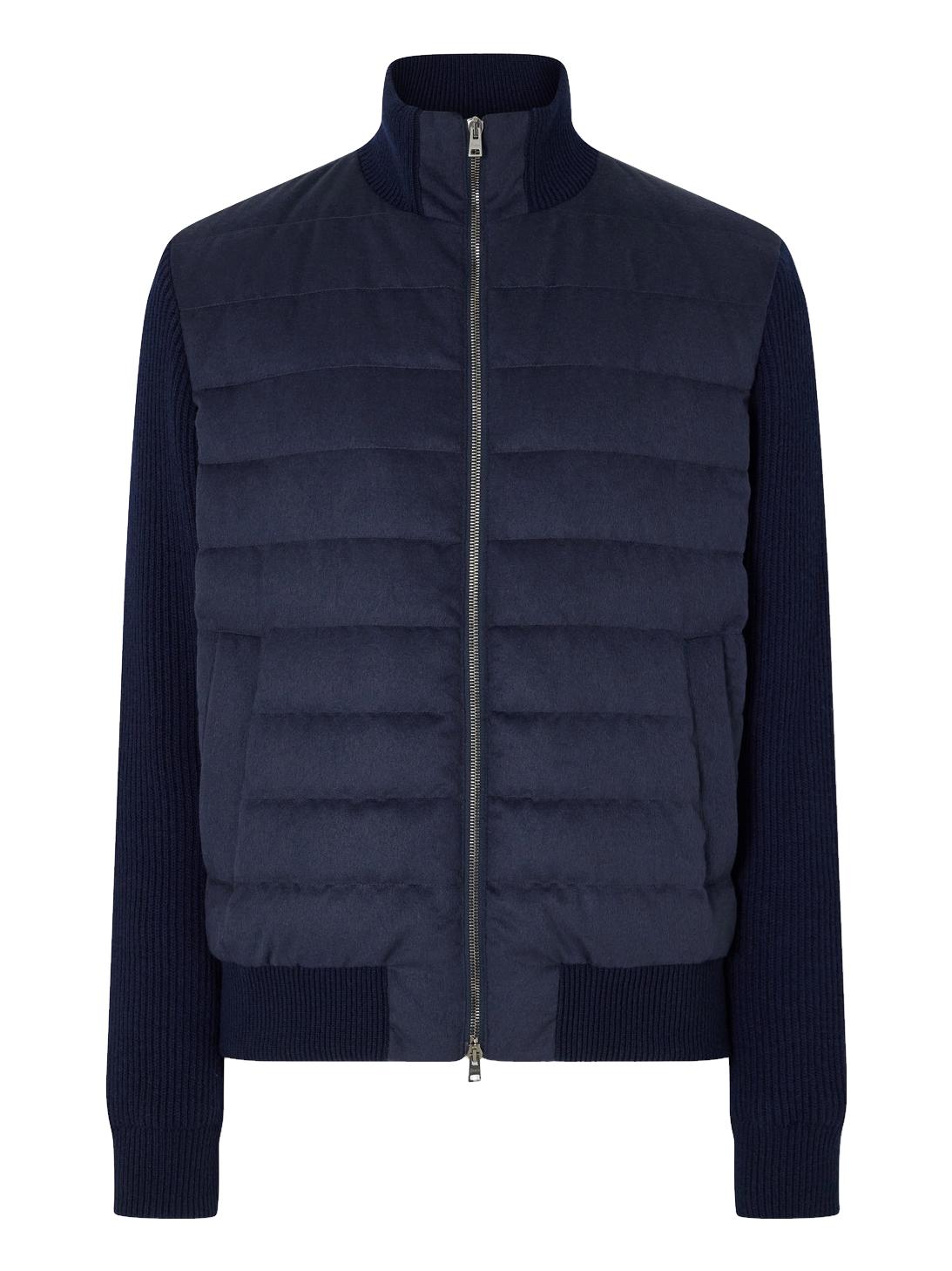 HERNO Herno Quilted Down Jacket with Ribbed Knit Sleeves
