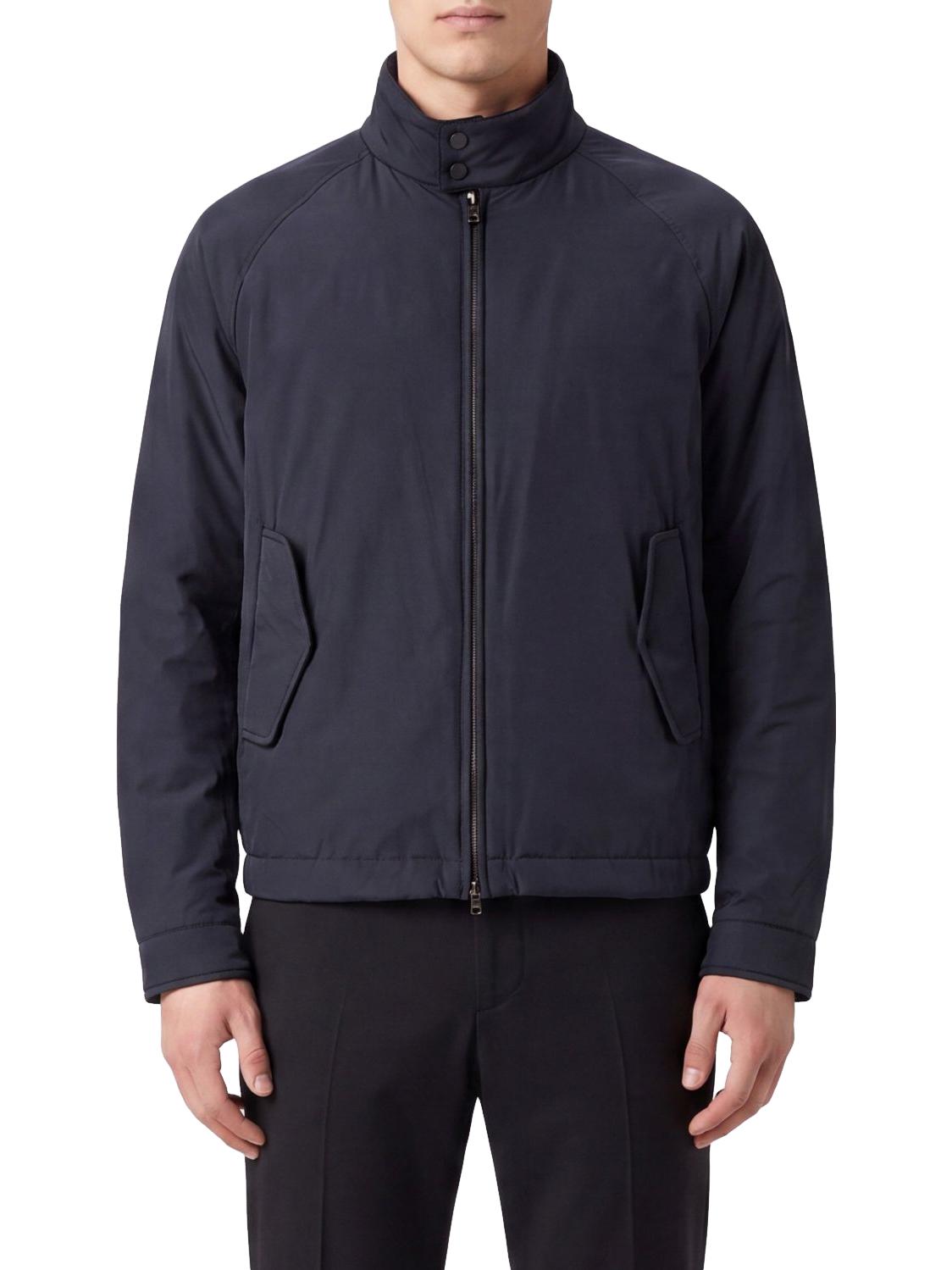 HERNO Herno Nylon Windbreaker Jacket with High Neck and Two-Way Zip Closure