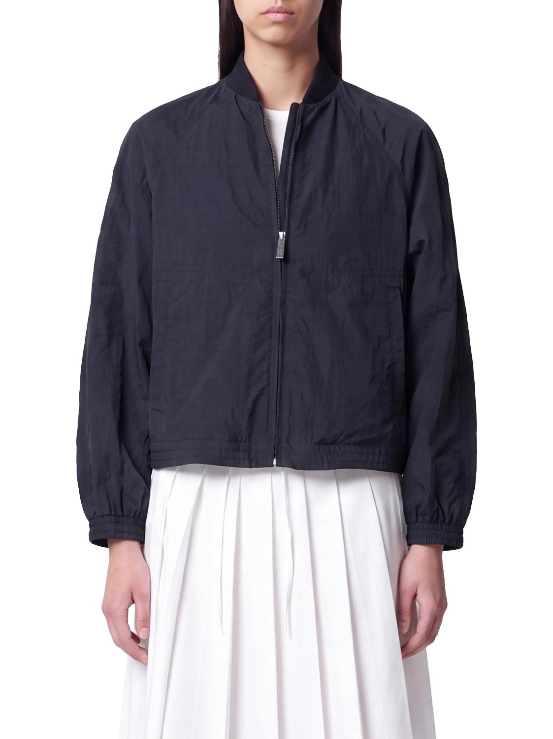 HERNO Herno Short Windproof Nylon Bomber Jacket with Removable Hood