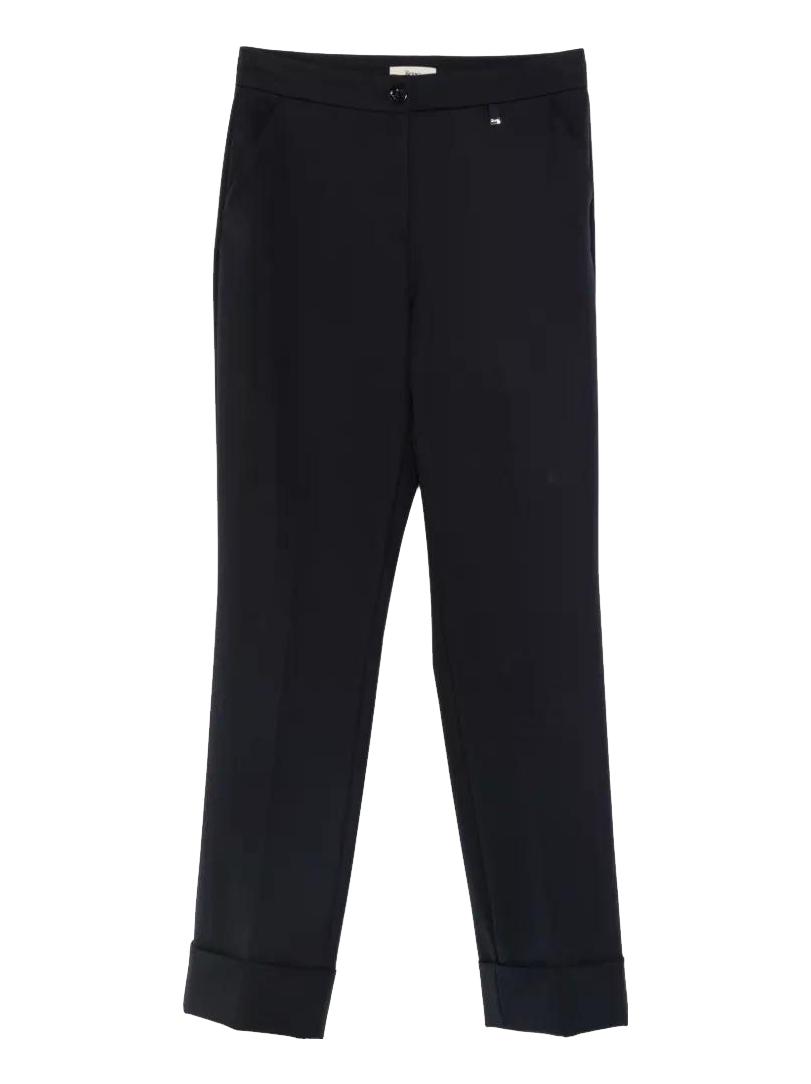 HERNO Herno Turn-Up Cuff Straight Leg Trousers