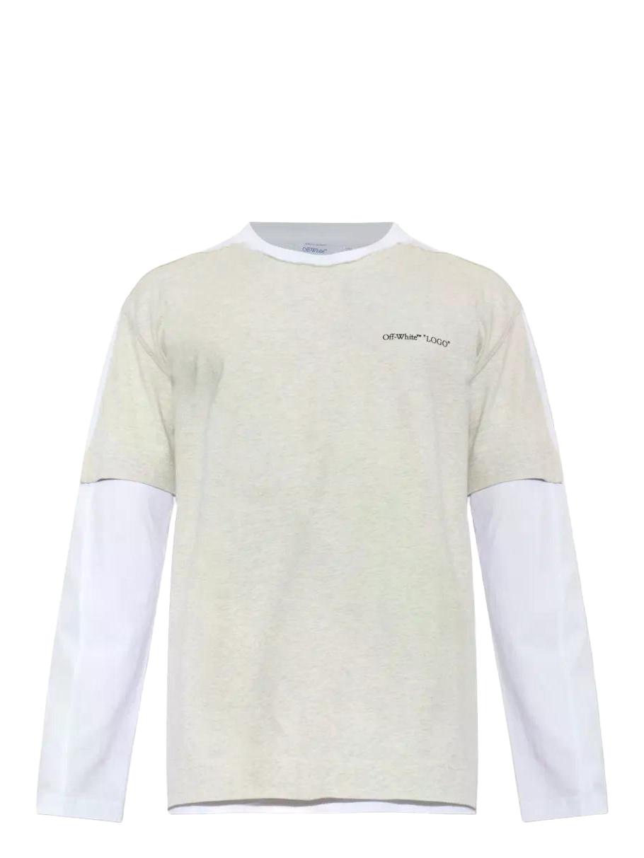 OFF-WHITE layered logo-print t-shirt