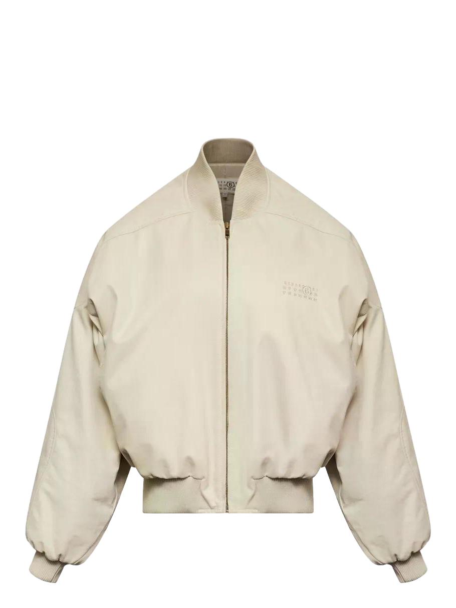 MAISON MARGIELA MM6 Maison Margiela Oversized Cotton Twill Bomber Jacket
