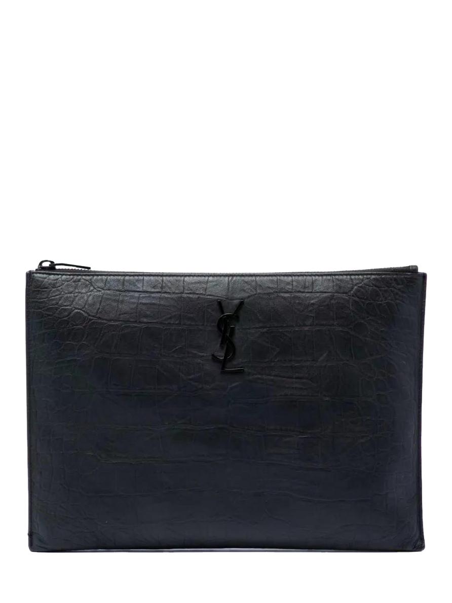 SAINT LAURENT Saint Laurent Monogram Document Holder Clutch Bag