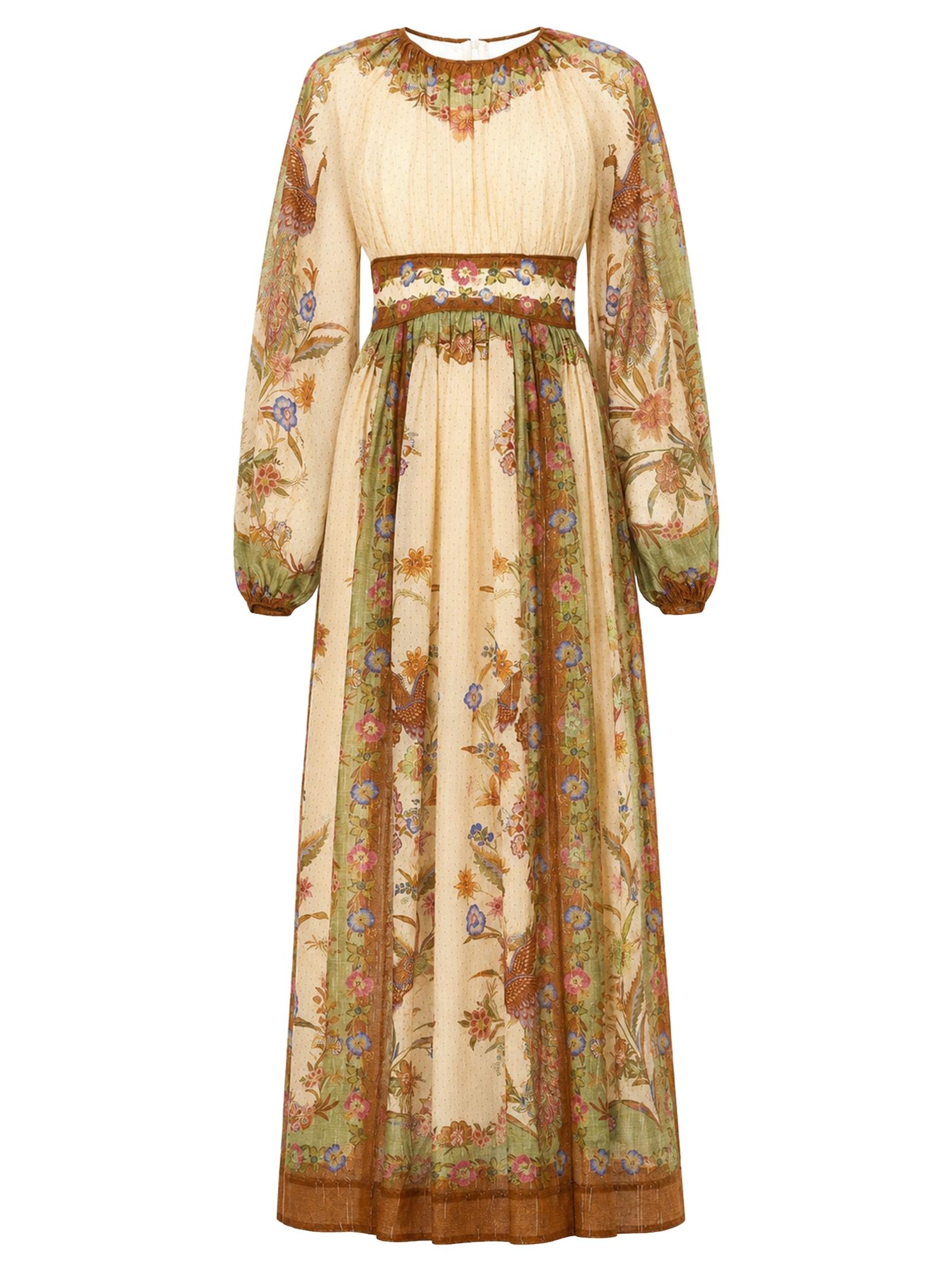 ZIMMERMANN Zimmermann "Indra" Maxi Dress with Floral Print