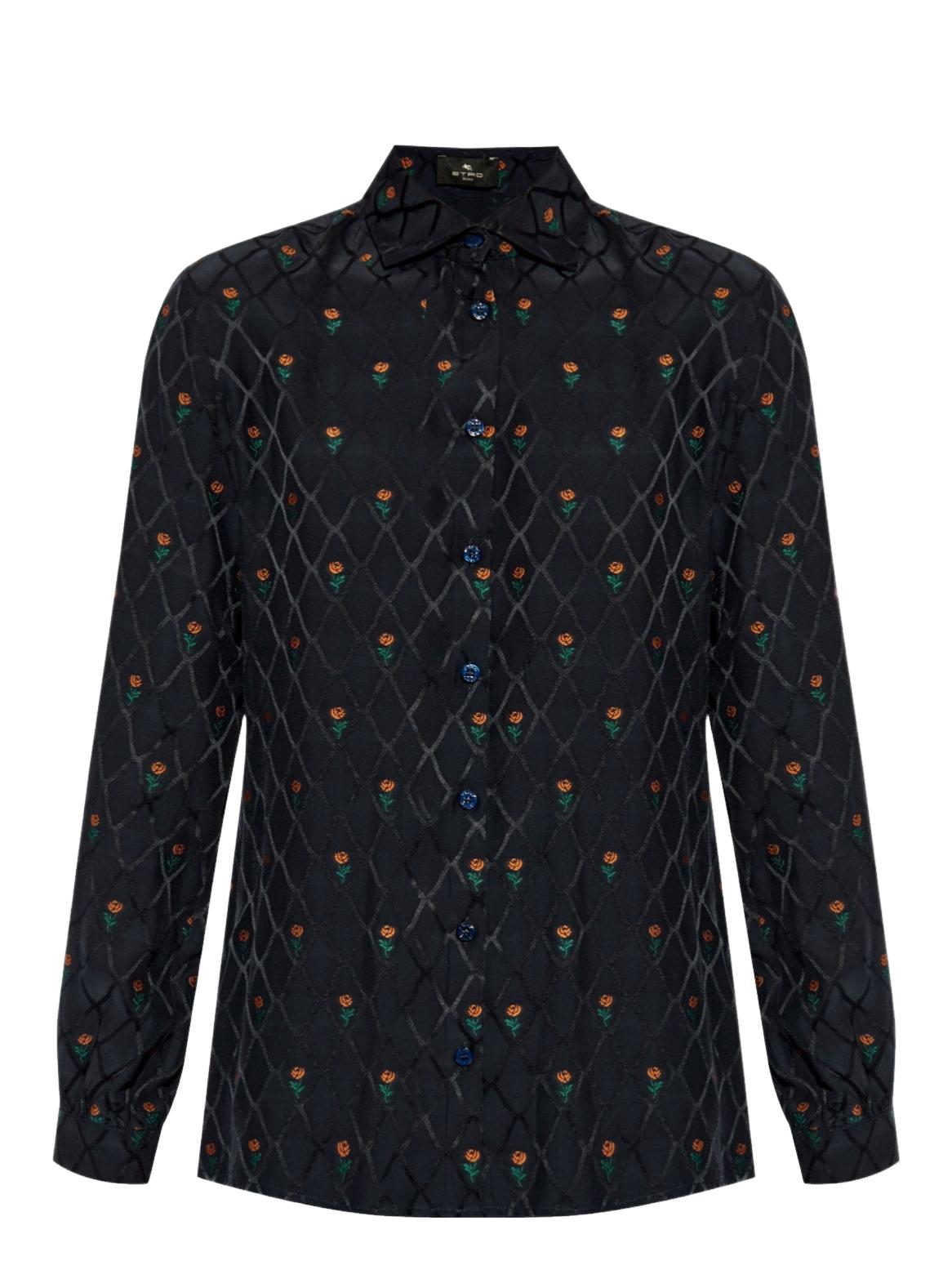 ETRO Etro Floral Embroidered Long Sleeve Shirt