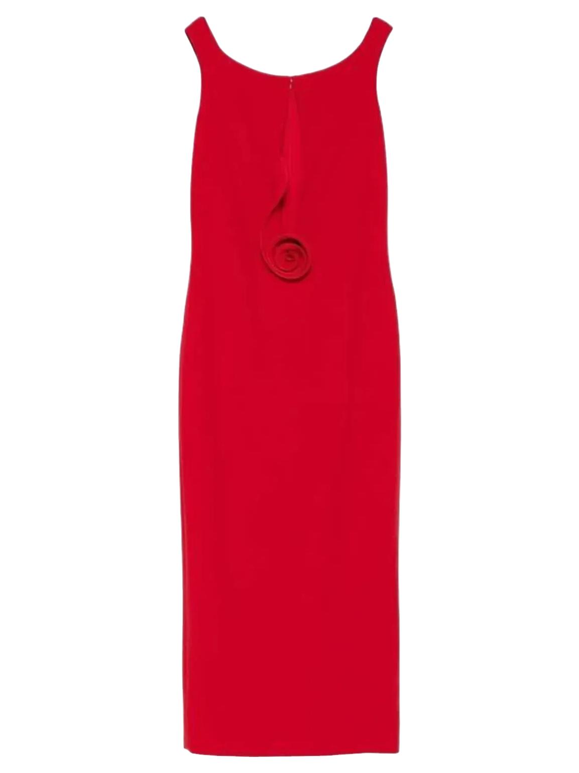 MAGDA BUTRYM Magda Butrym Sleeveless Floral Appliqué Midi Dress