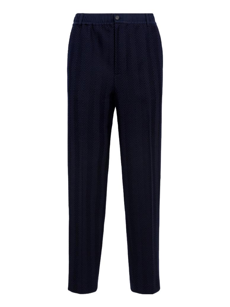 MISSONI Missoni Chevron-Knit Straight-Leg Trousers