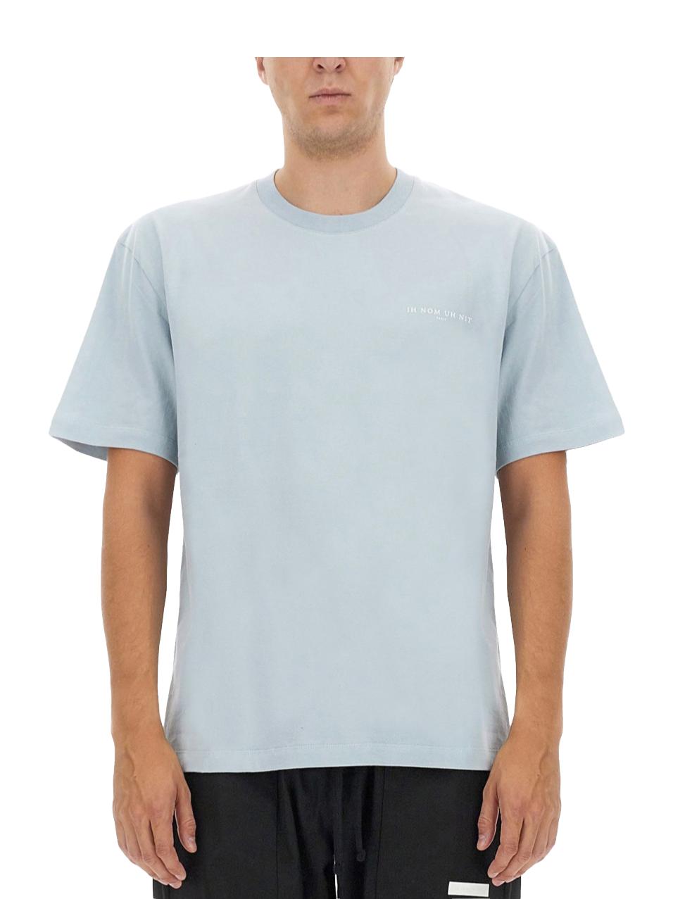 IH NOM UH NIT Black Pearl Roses logo-print T-shirt