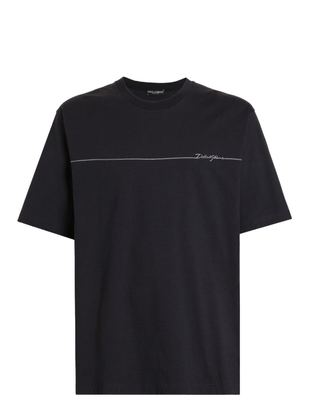DOLCE & GABBANA Dolce Gabbana Embroidered Logo T-Shirt