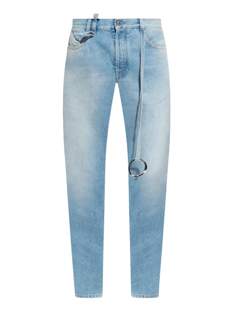 ATTICO Attico The Ring Embellished Tapered Leg Jeans
