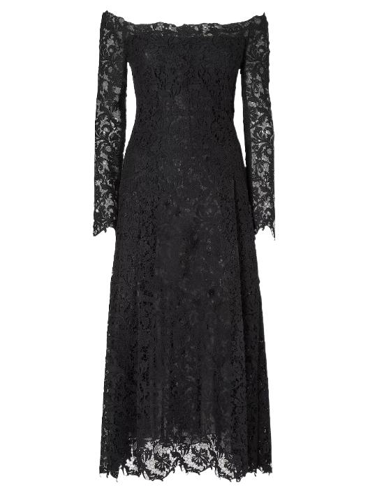 FENDI Fendi Off-Shoulder Bustier Laced Midi Dress