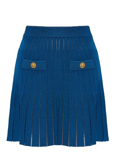 BALMAIN Balmain Fitted Knit Top with Textured Stripes