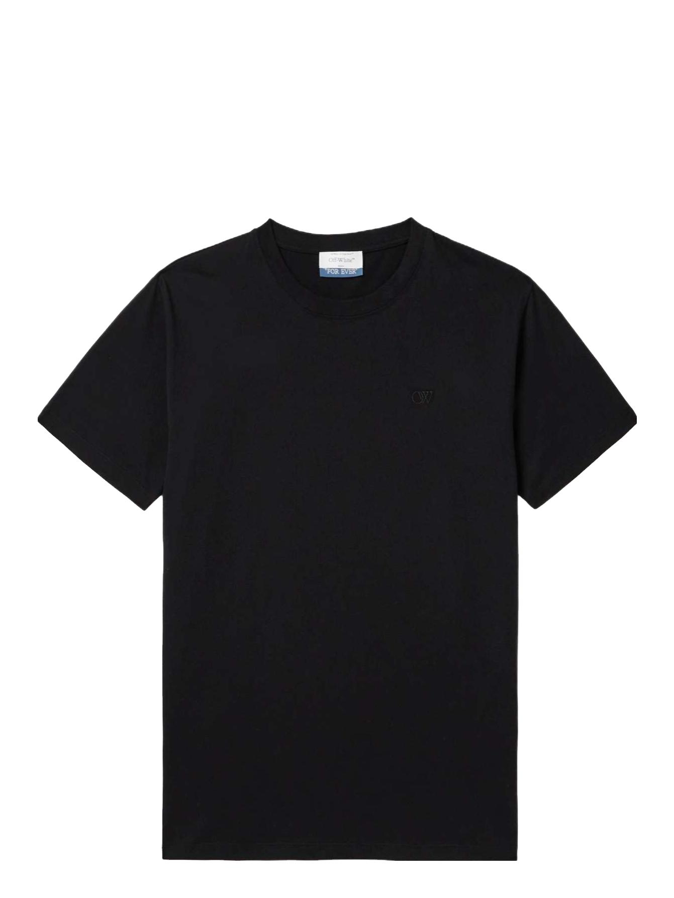 OFF-WHITE Off-White Logo Embroidered Crewneck T-Shirt