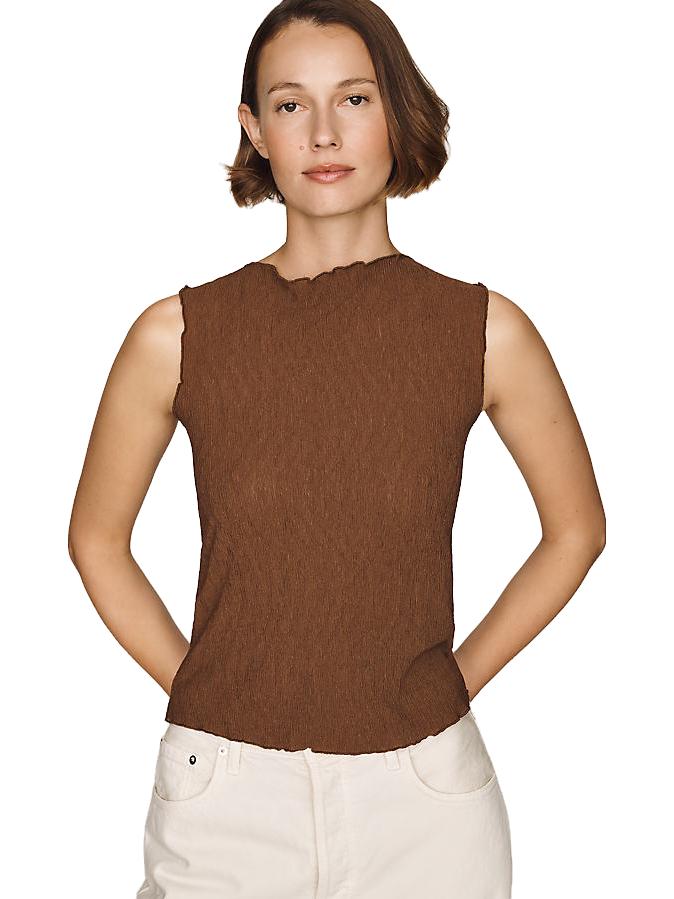ANTHROPOLOGIE By Anthropologie Plissé Knit Tank Top