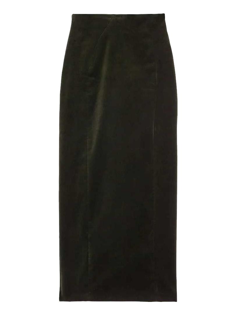 JIL SANDER Jil Sander High-Waisted Velvet Maxi Skirt