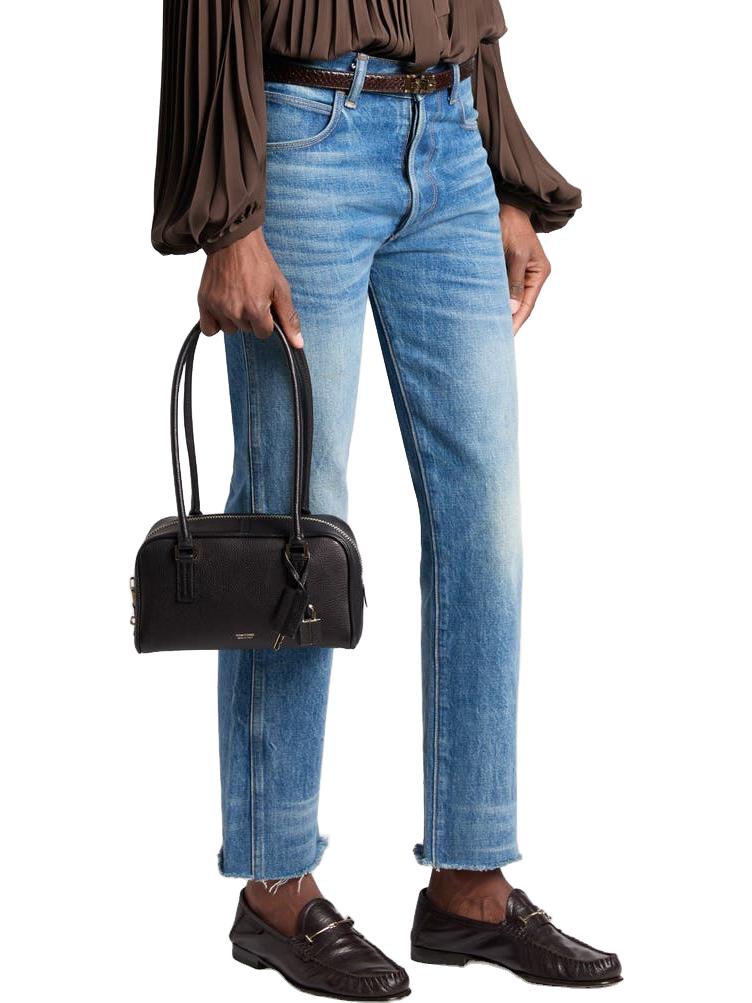 TOM FORD TOM FORD Mini Stryke Leather Shoulder Bag