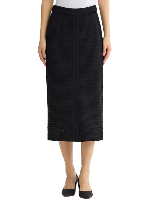 MISOOK Misook Straight Ottoman Knit Maxi Skirt
